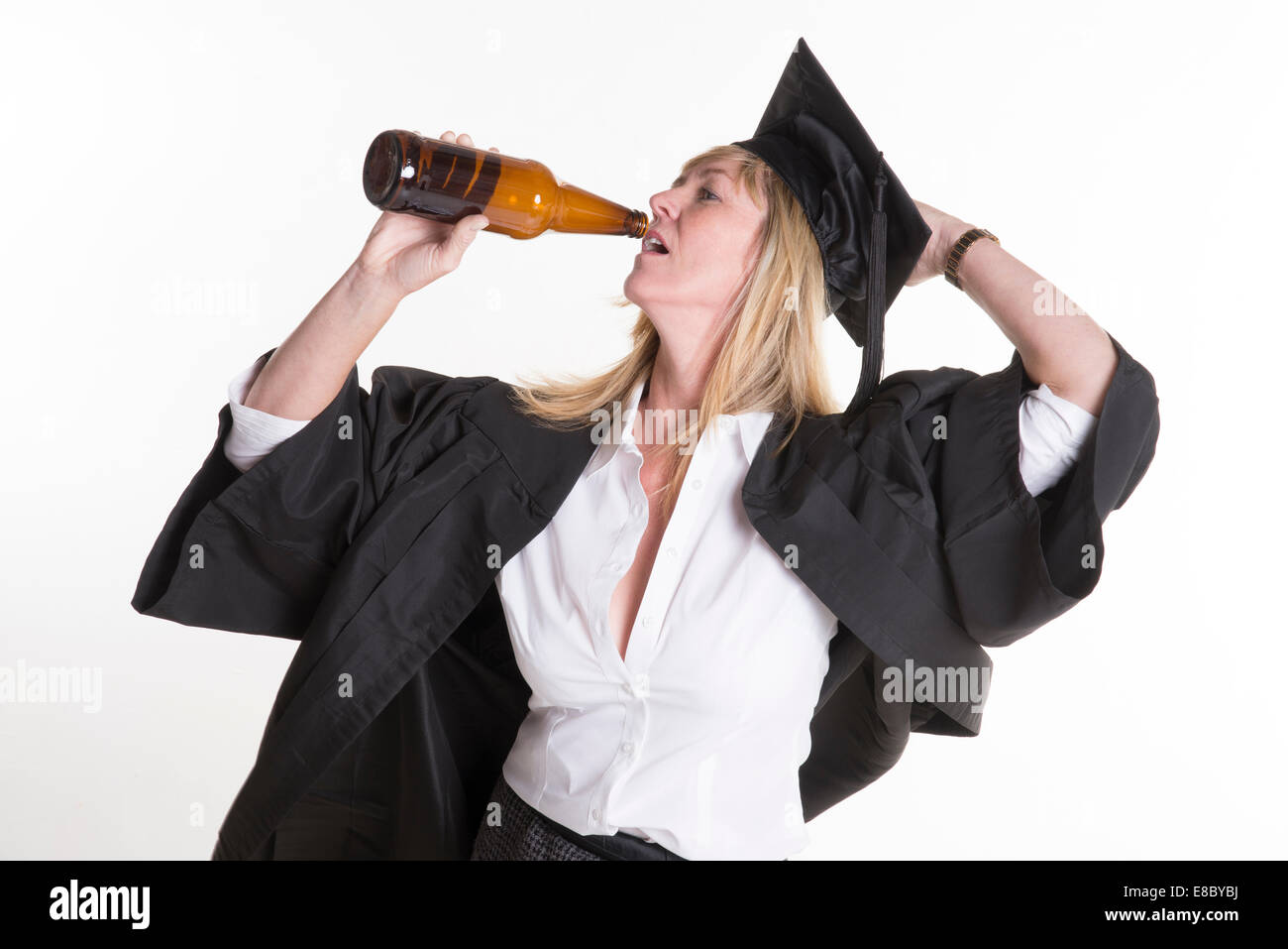 Drunk female student hi-res stock photography and images - Alamy