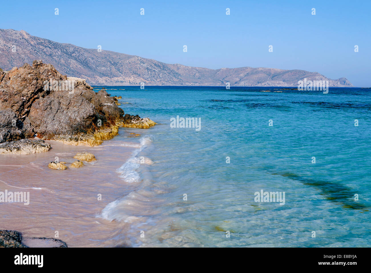 Elafonissos beach in the far south-west of Crete Stock Photo - Alamy