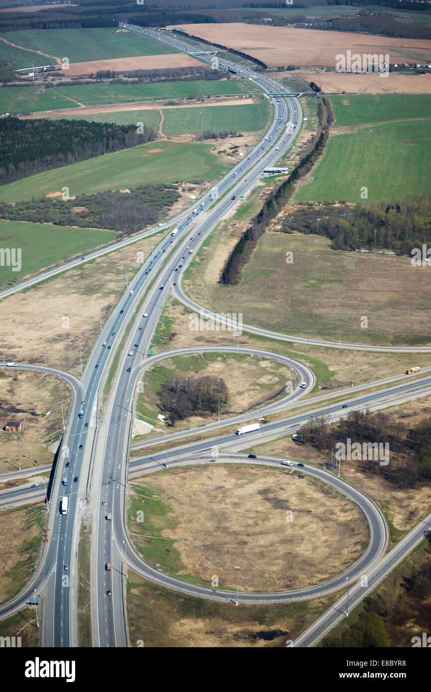 Moscow highway overpass aerial view hi-res stock photography and images ...