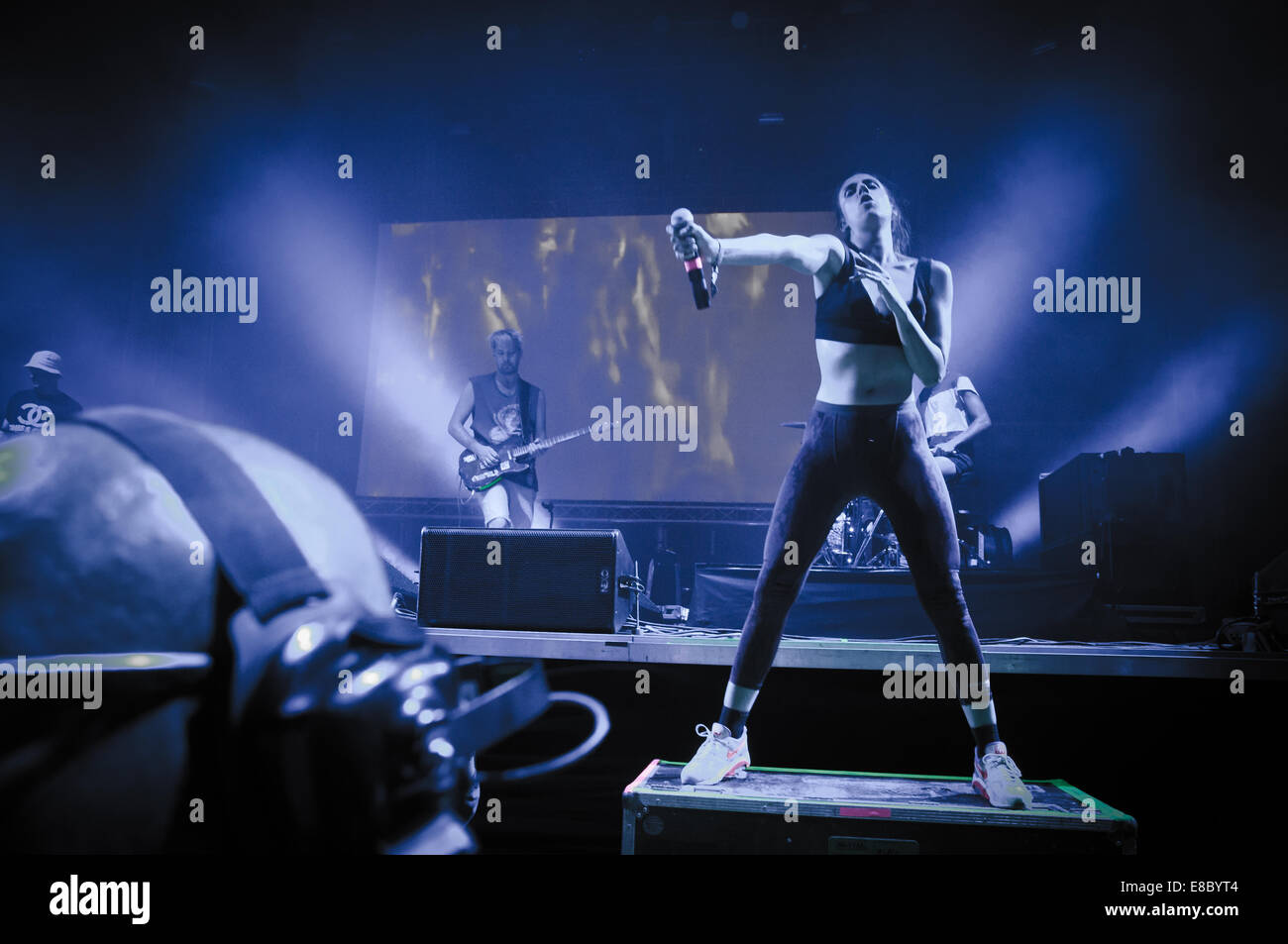 MØ live at concert Stock Photo - Alamy