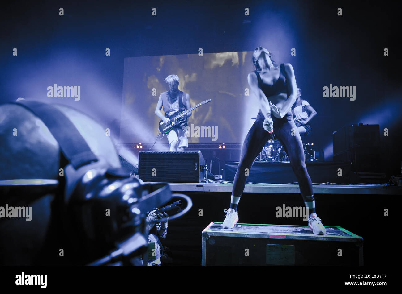 MØ live at concert Stock Photo - Alamy