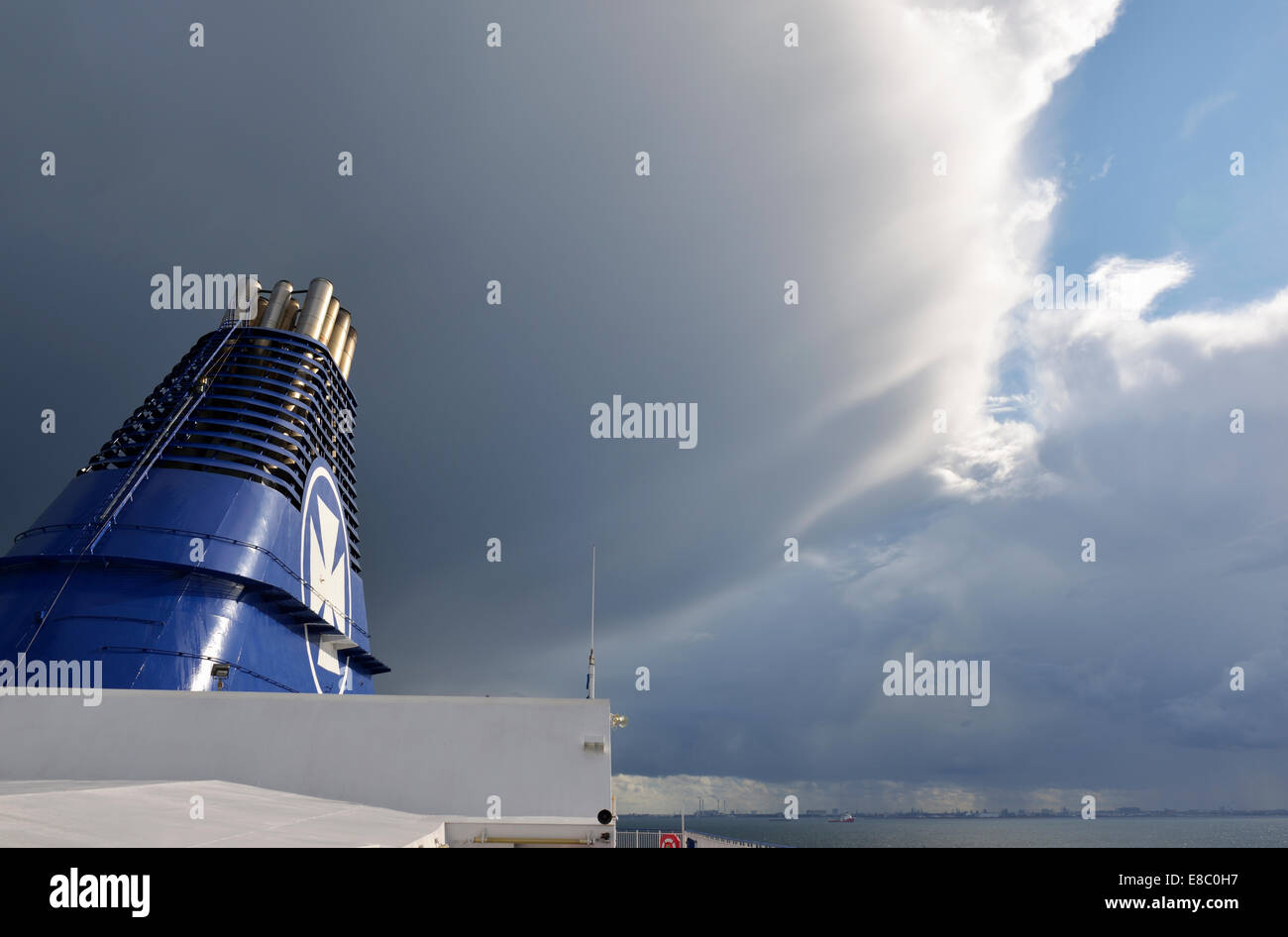 Baltic Sea Squall, View from Copenhagen Ferry to Oslo, Norway 140818 ...