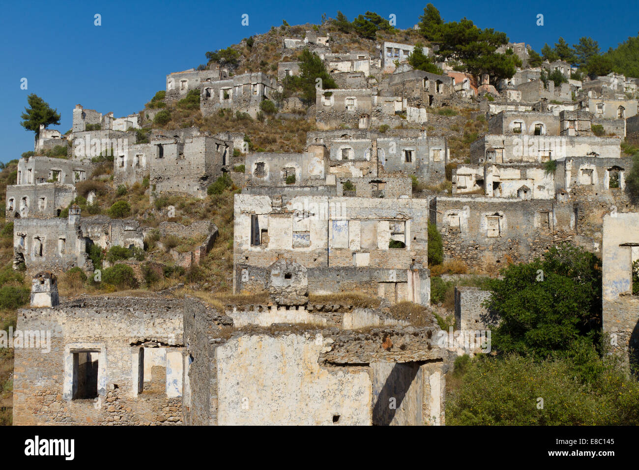 Ruins of Kayakoy, Fethiye Stock Photo - Alamy