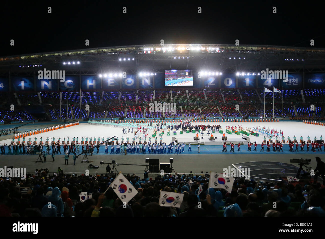 Incheon, South Korea. 4th Oct, 2014. General view of Closing Ceremony ...
