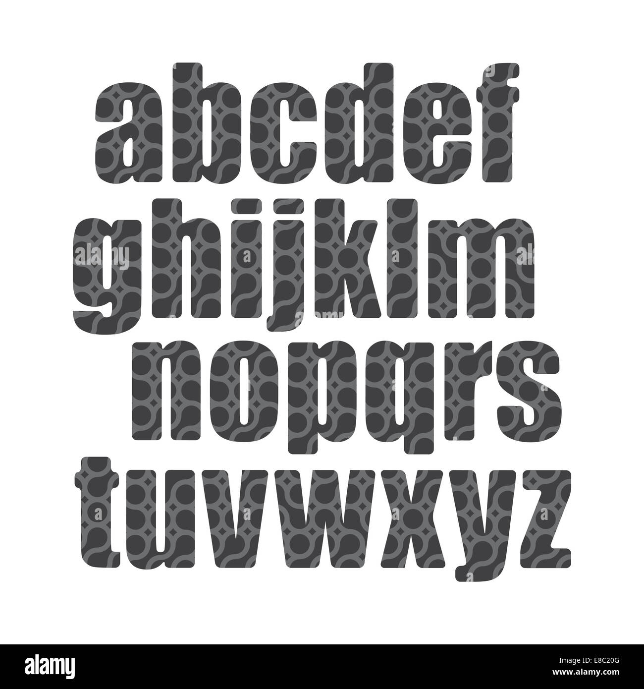 set of alphabet letters. decorative type font Stock Photo - Alamy