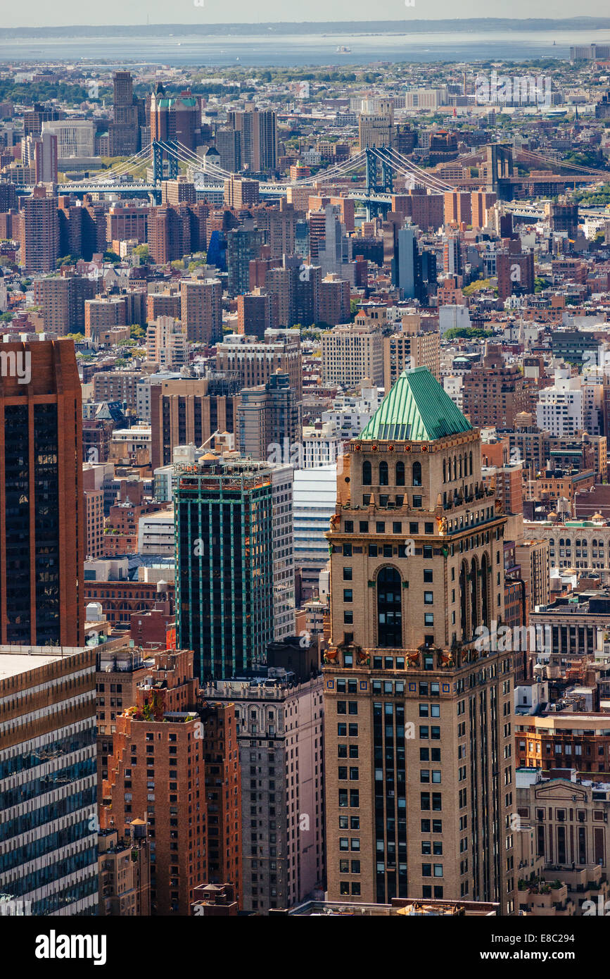 Manhattan view from the roof Stock Photo - Alamy
