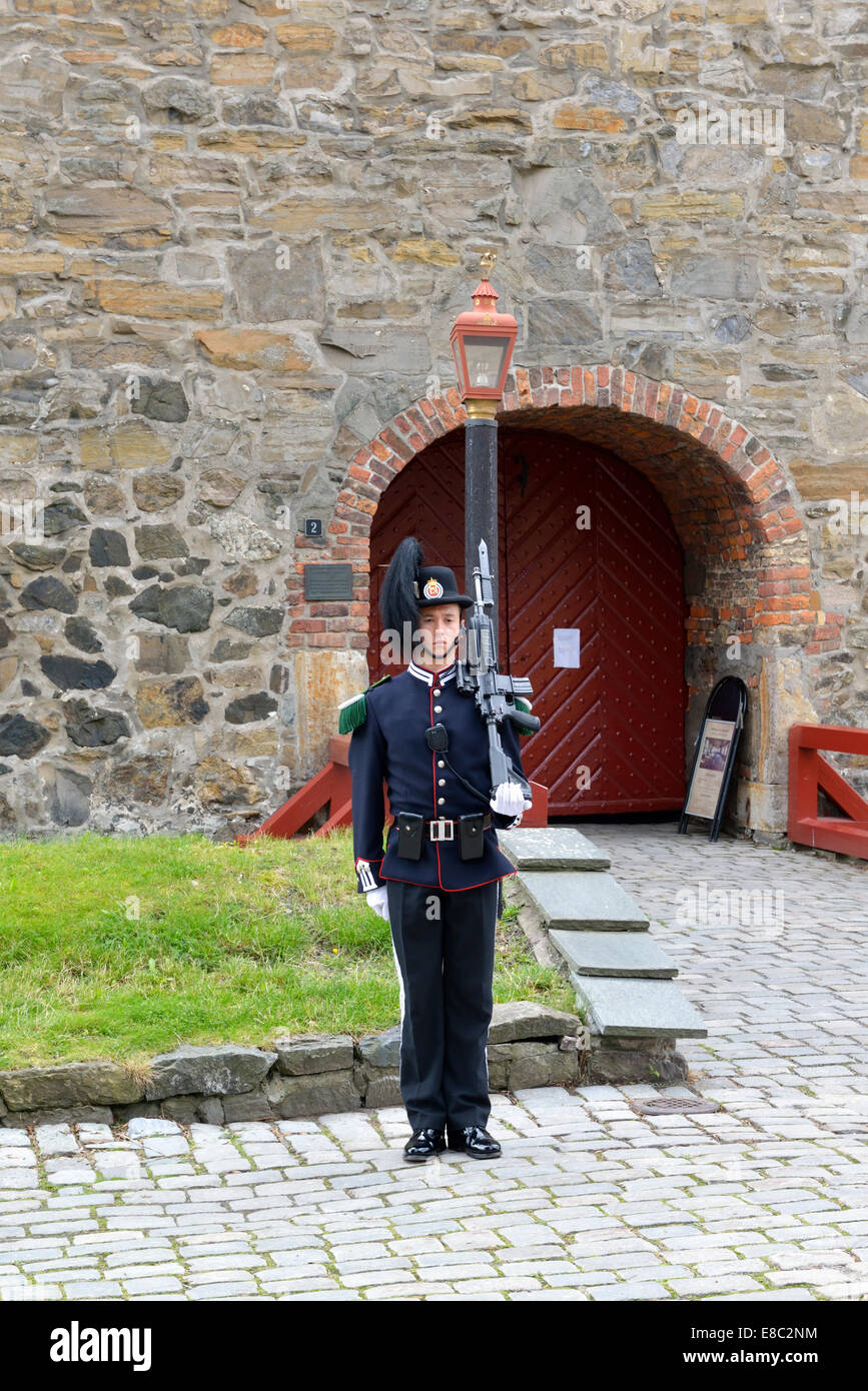 Soldier, guard, or sentry, Akershus Fortress, Oslo, Norway 140819 62410 ...