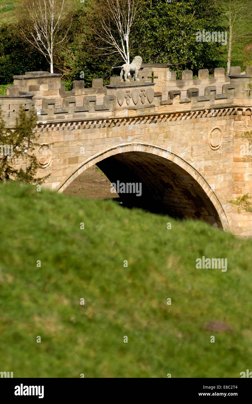 Lion bridge river aln hi-res stock photography and images - Alamy