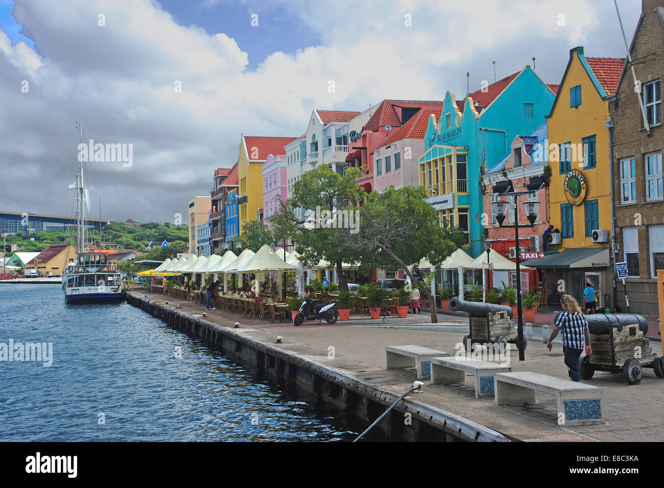 waterfront area in Curacao Stock Photo - Alamy