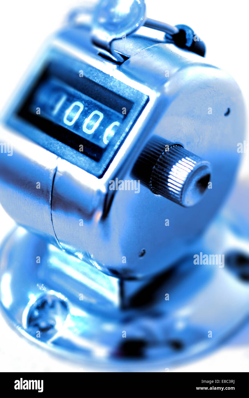 Hand held counter / Metal tally counter Stock Photo - Alamy