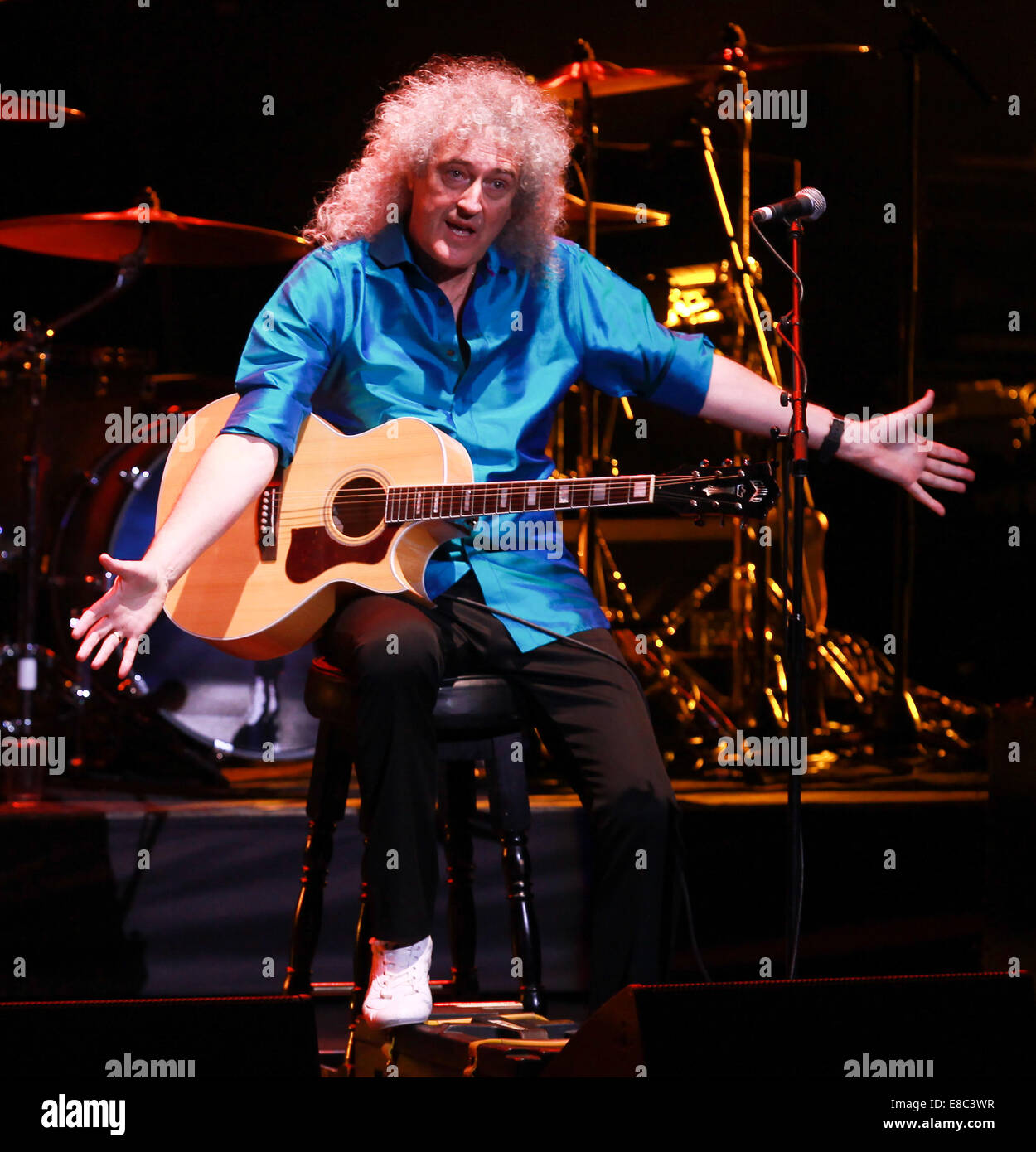 Brian May and Kerry Ellis perform at City Rocks at the Royal Albert ...