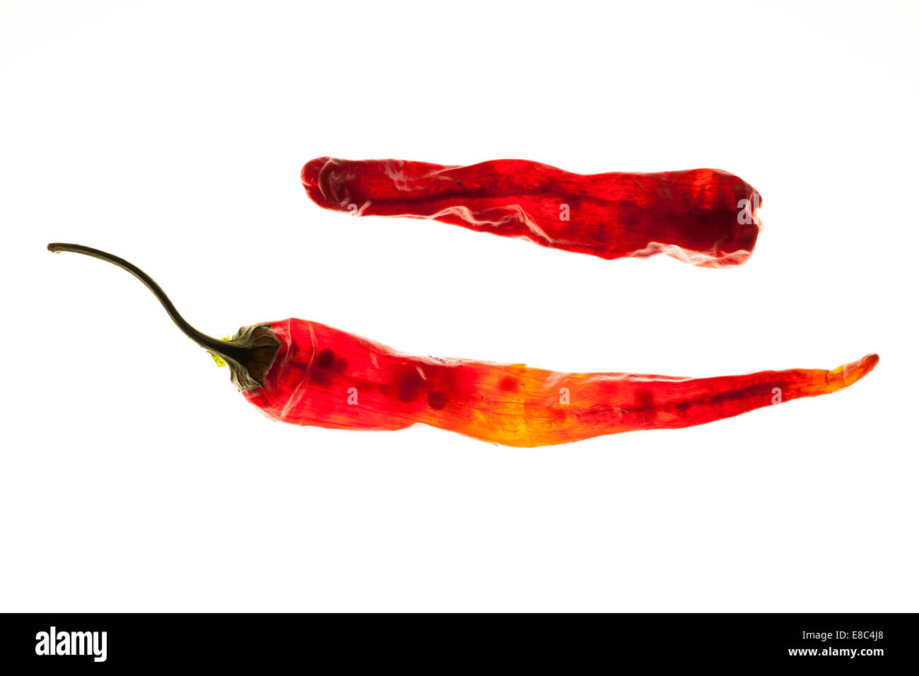 Two transparent peppers Stock Photo - Alamy