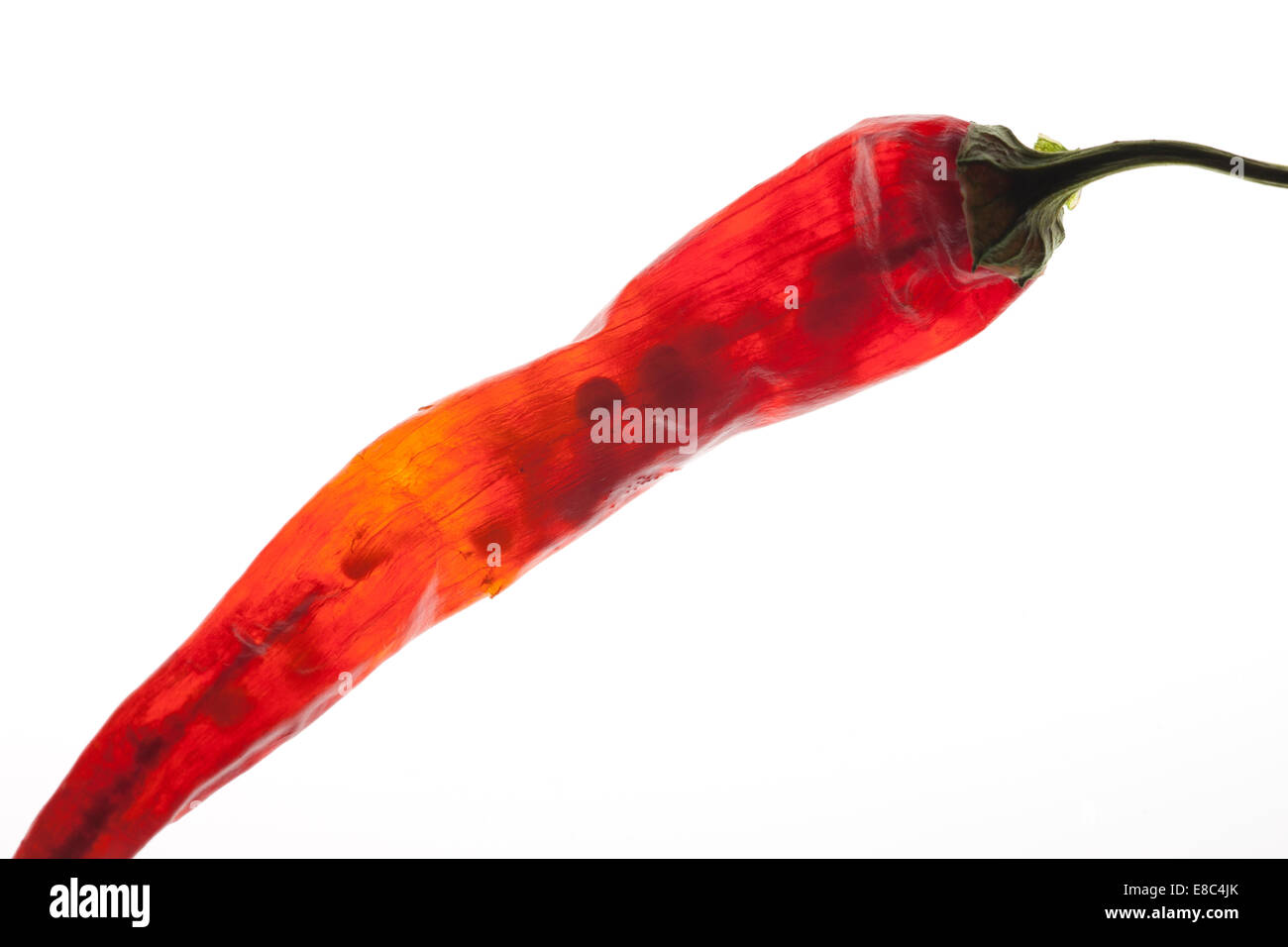 See through red pepper Stock Photo - Alamy