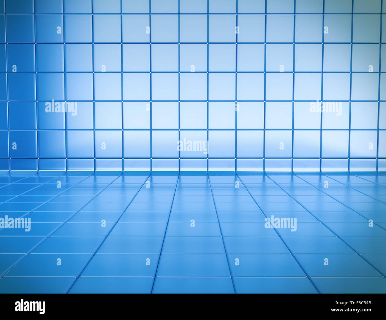 Interior blue marble tiled wall with shadows Stock Photo - Alamy