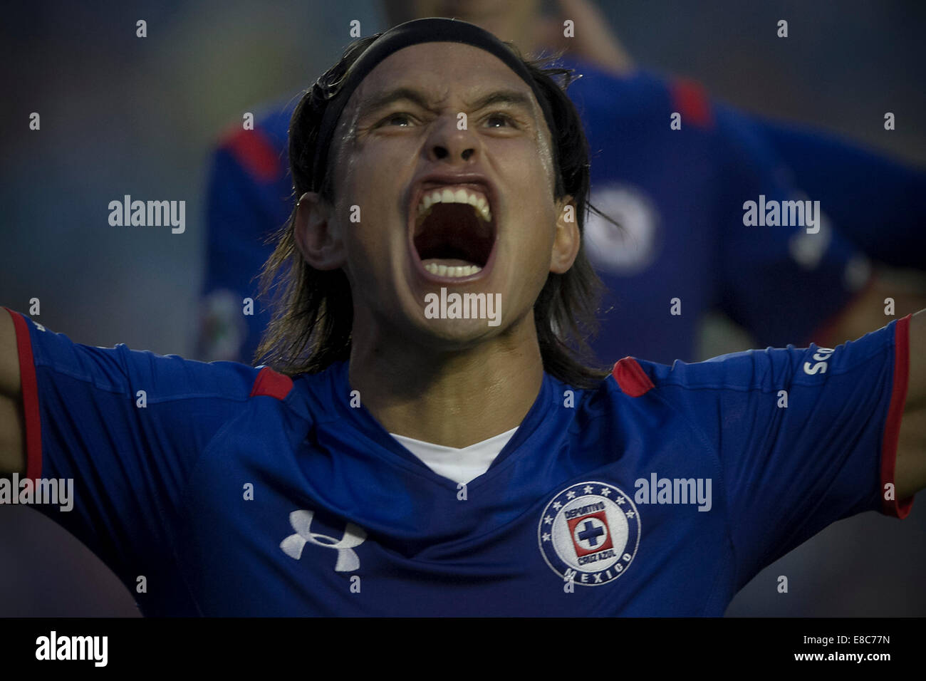 Mexico City, Mexico. 4th Oct, 2014. Gerardo Flores of Cruz Azul ...