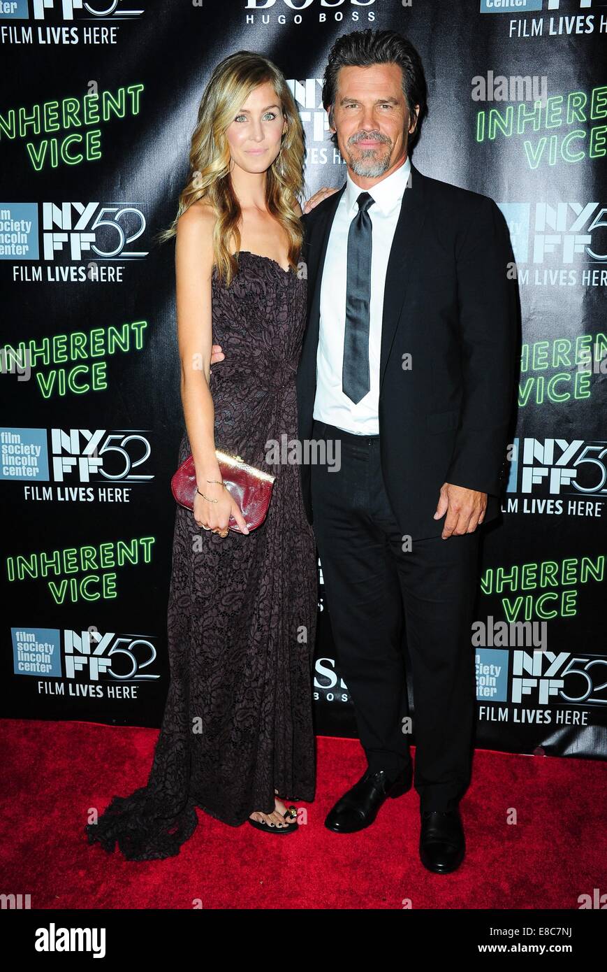 New York, NY, USA. 4th Oct, 2014. Kathryn Boyd, Josh Brolin at arrivals ...