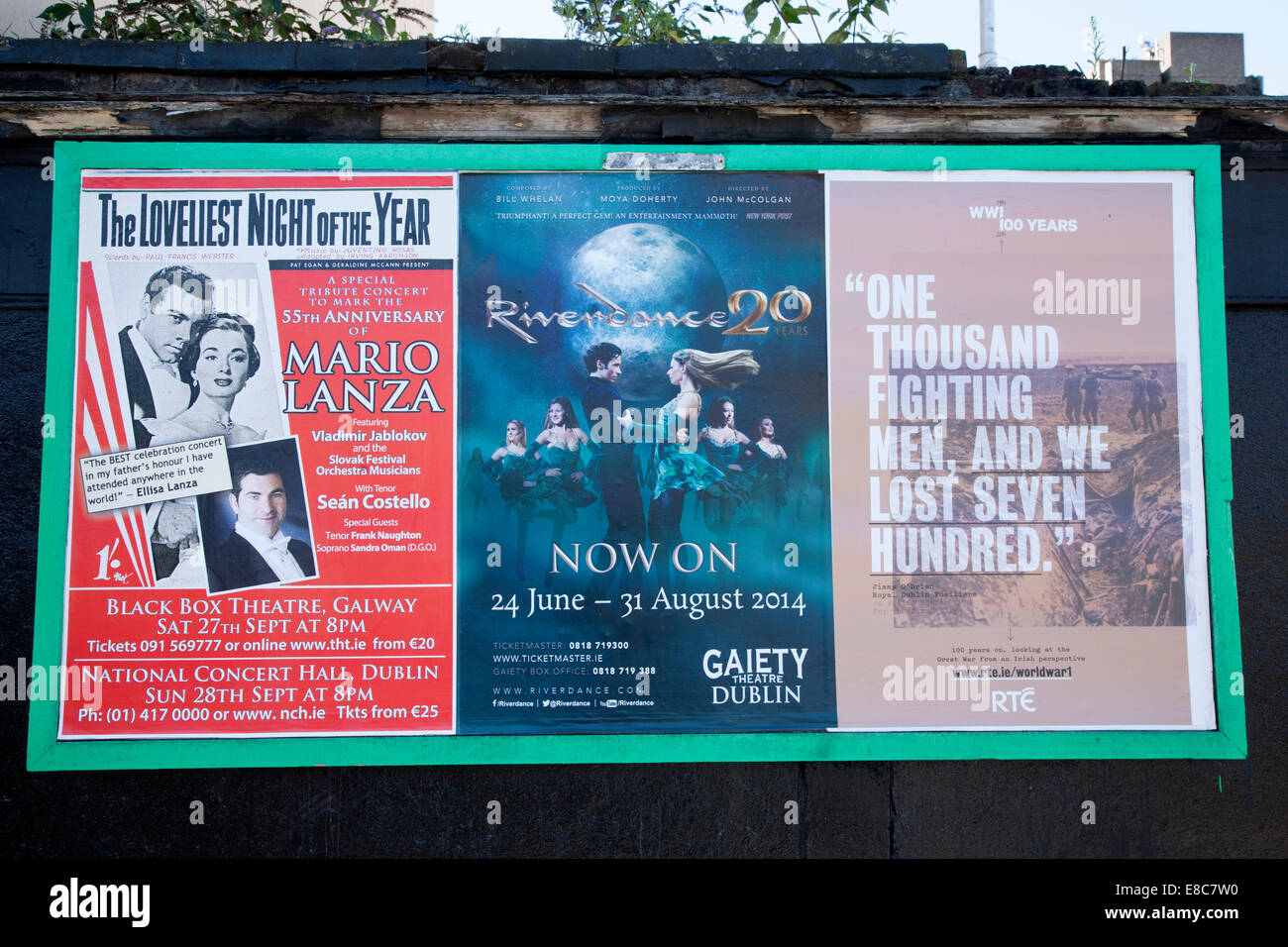 Riverdance Poster, Dublin, Ireland Stock Photo - Alamy