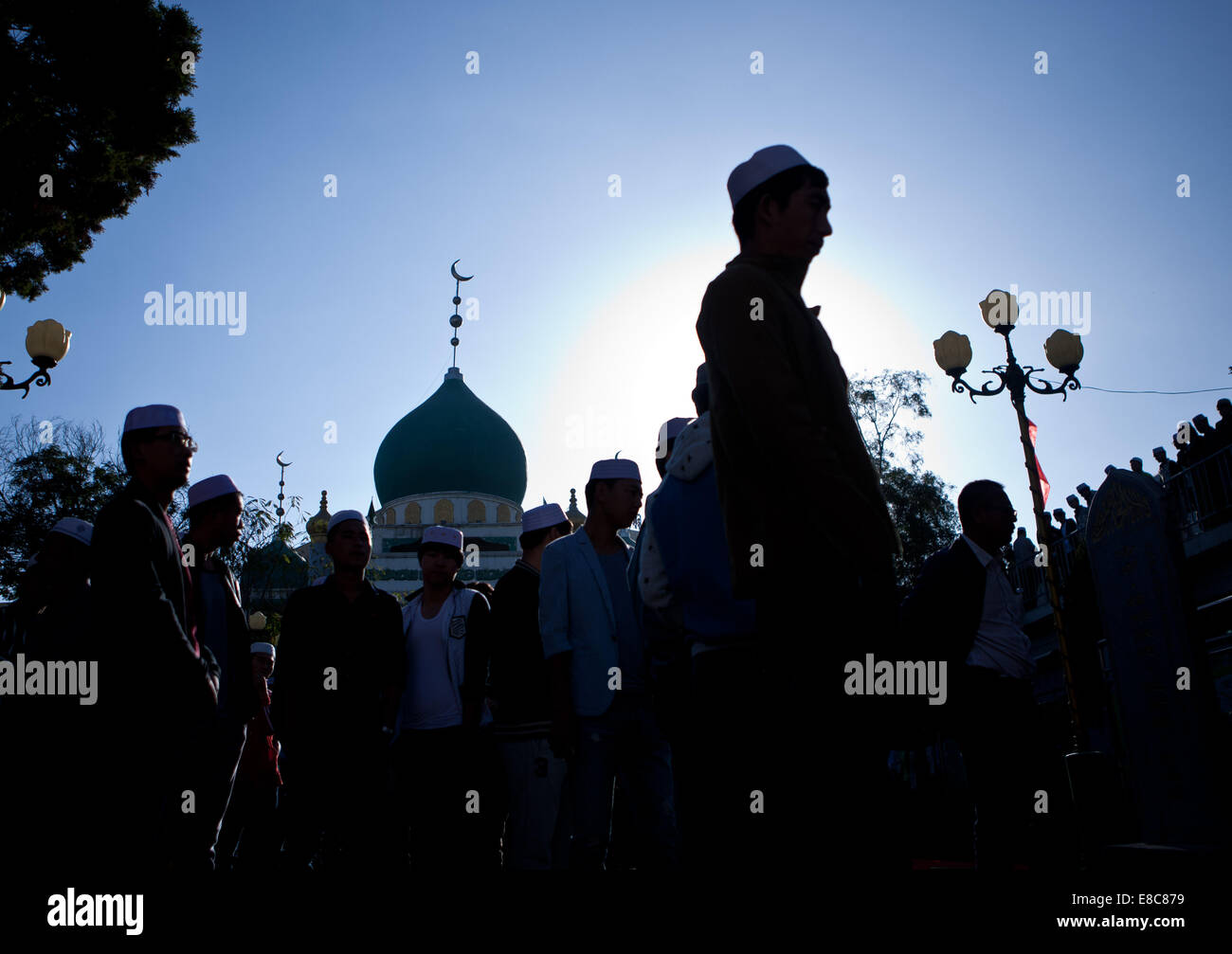 Yinchuan, China's Ningxia Hui Autonomous Region. 5th Oct, 2014. Muslims ...