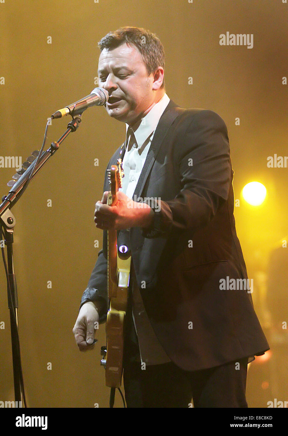 Manic Street Preachers performing live in concert at the Manchester O2 ...