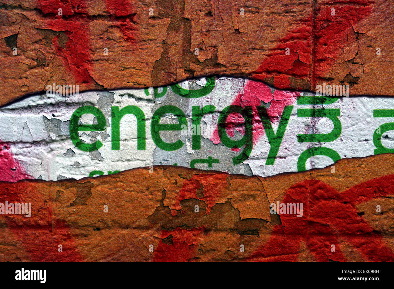 Energy text on grunge background Stock Photo - Alamy