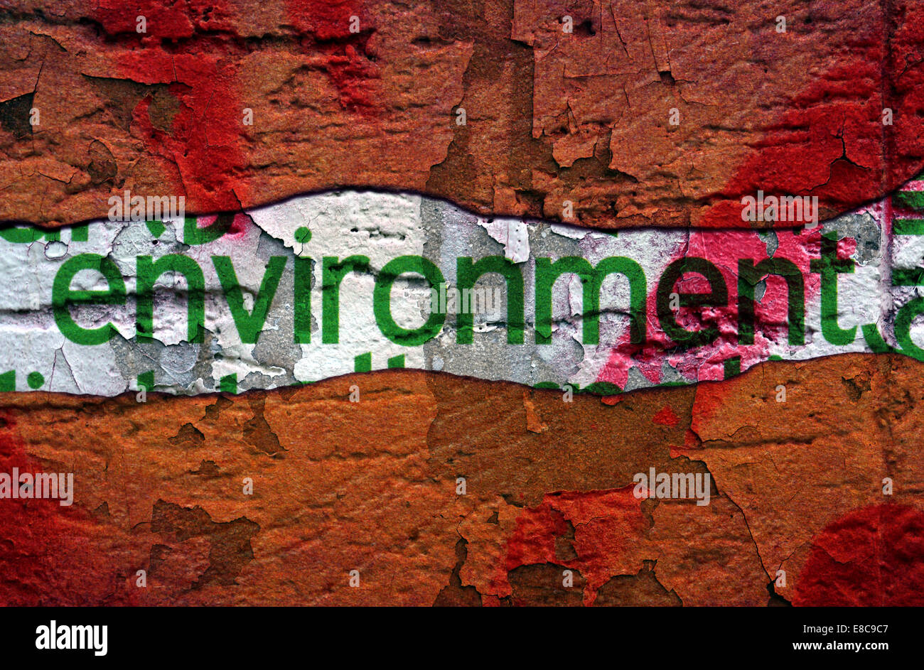 Environment text on torn paper hi-res stock photography and images - Alamy
