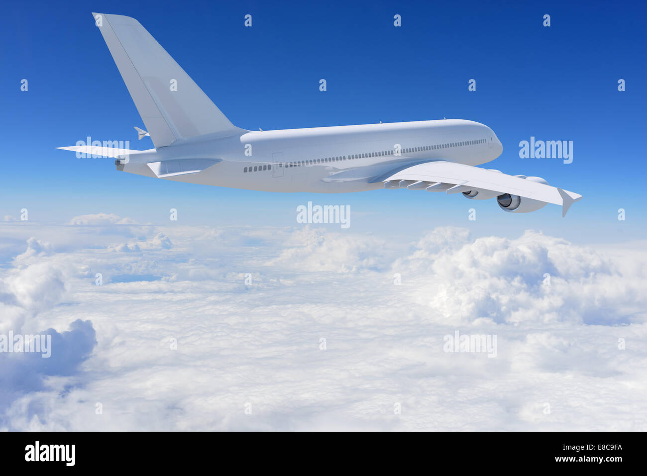Big white airplane Stock Photo - Alamy