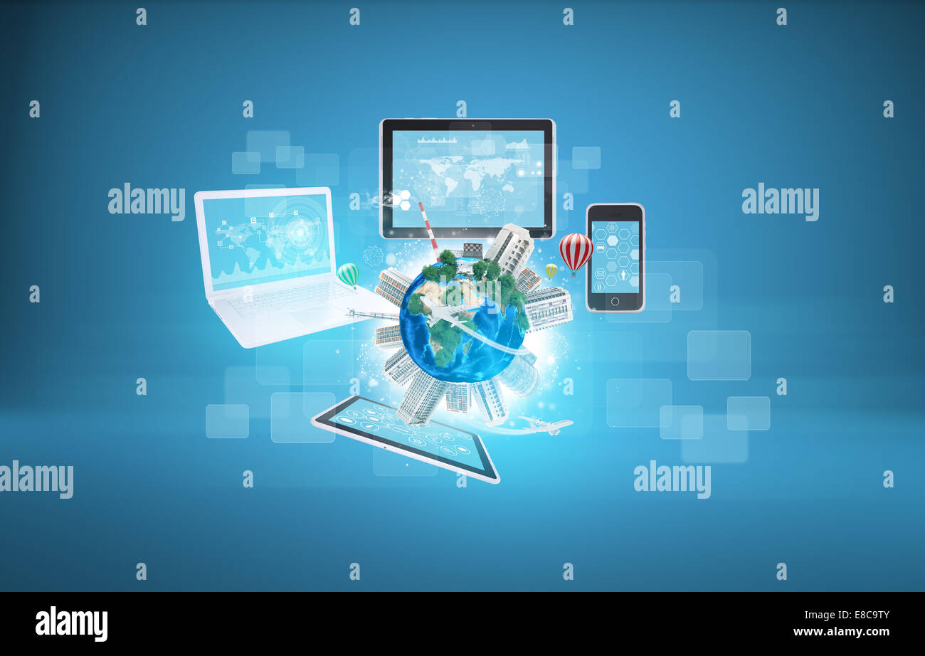 Computer screen building map hi-res stock photography and images - Alamy