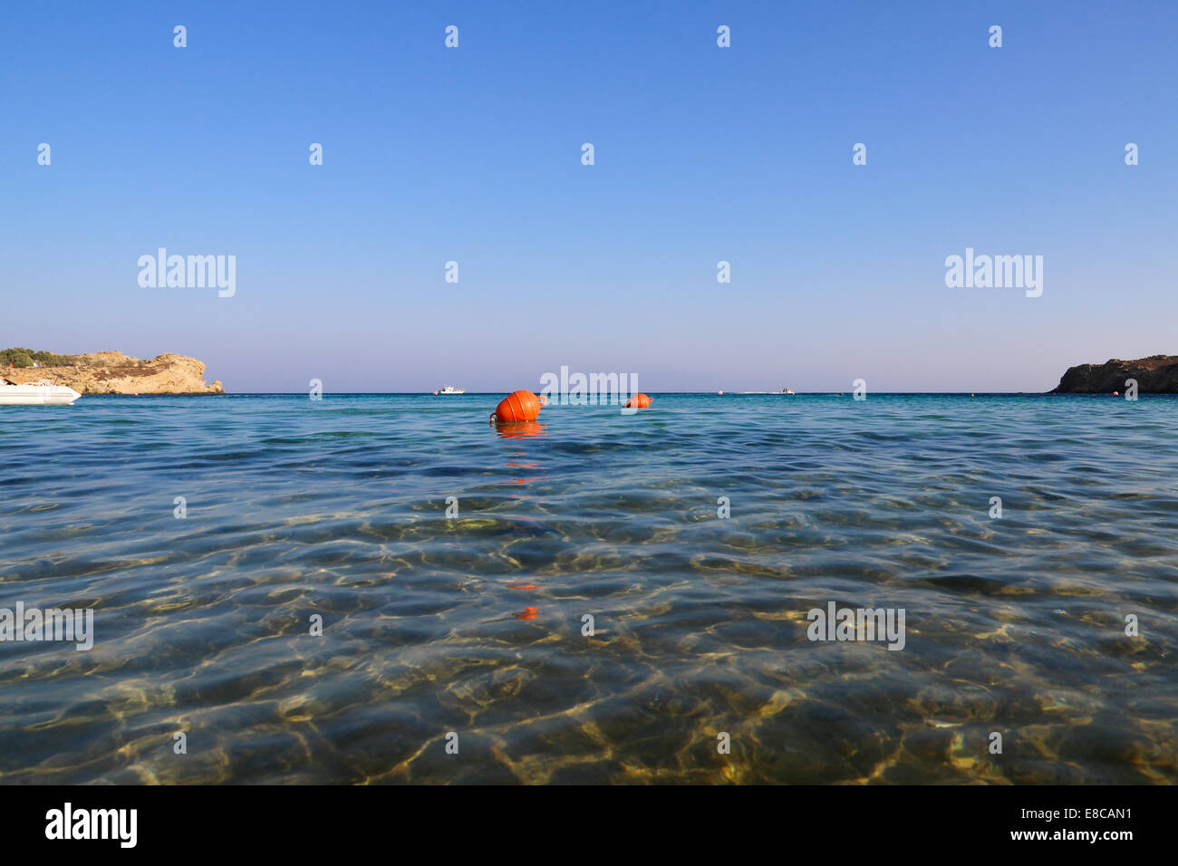 The famous Paraga party beach in Mykonos Greece Stock Photo - Alamy