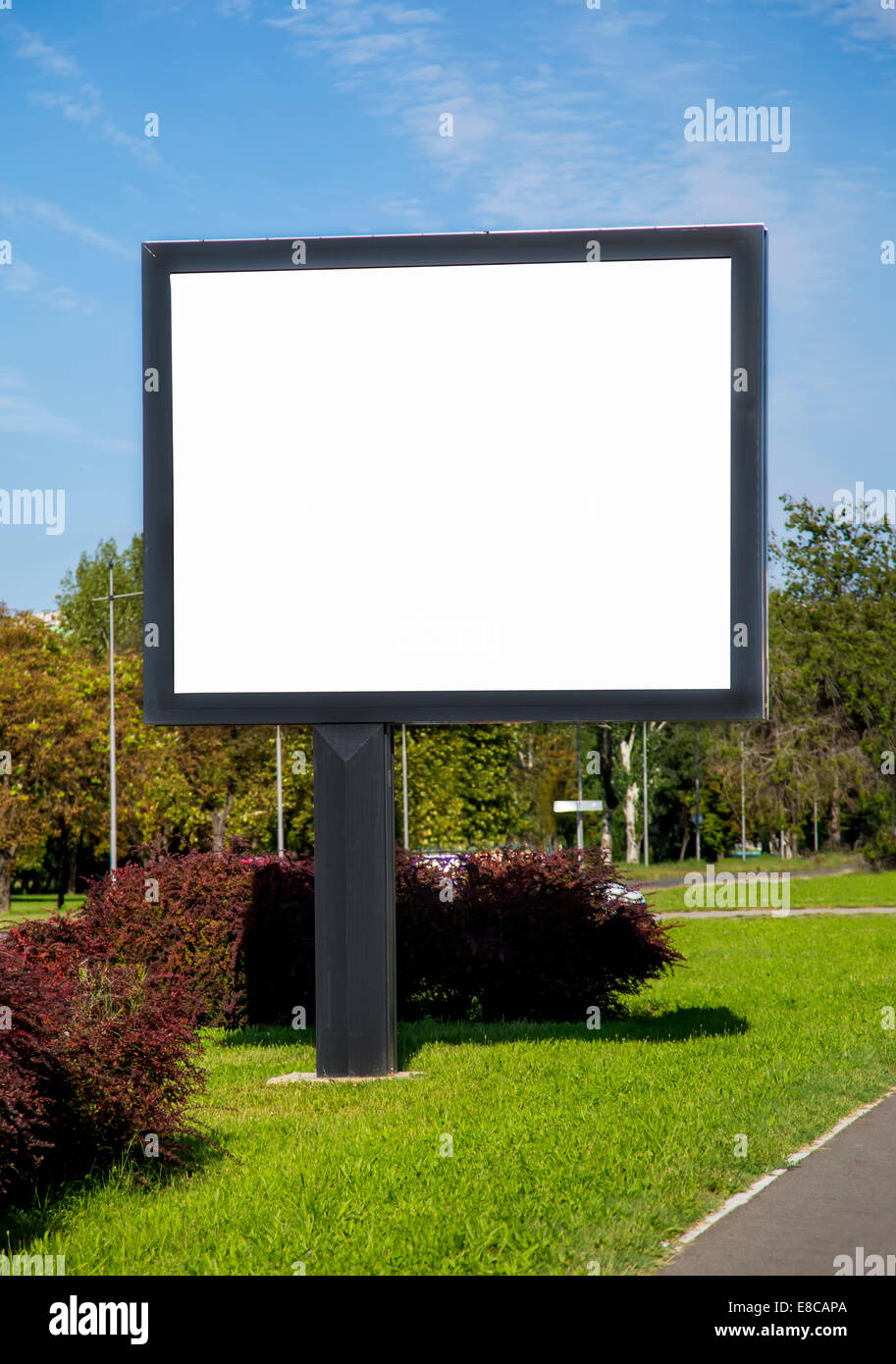 Empty billboard with copy space Stock Photo - Alamy