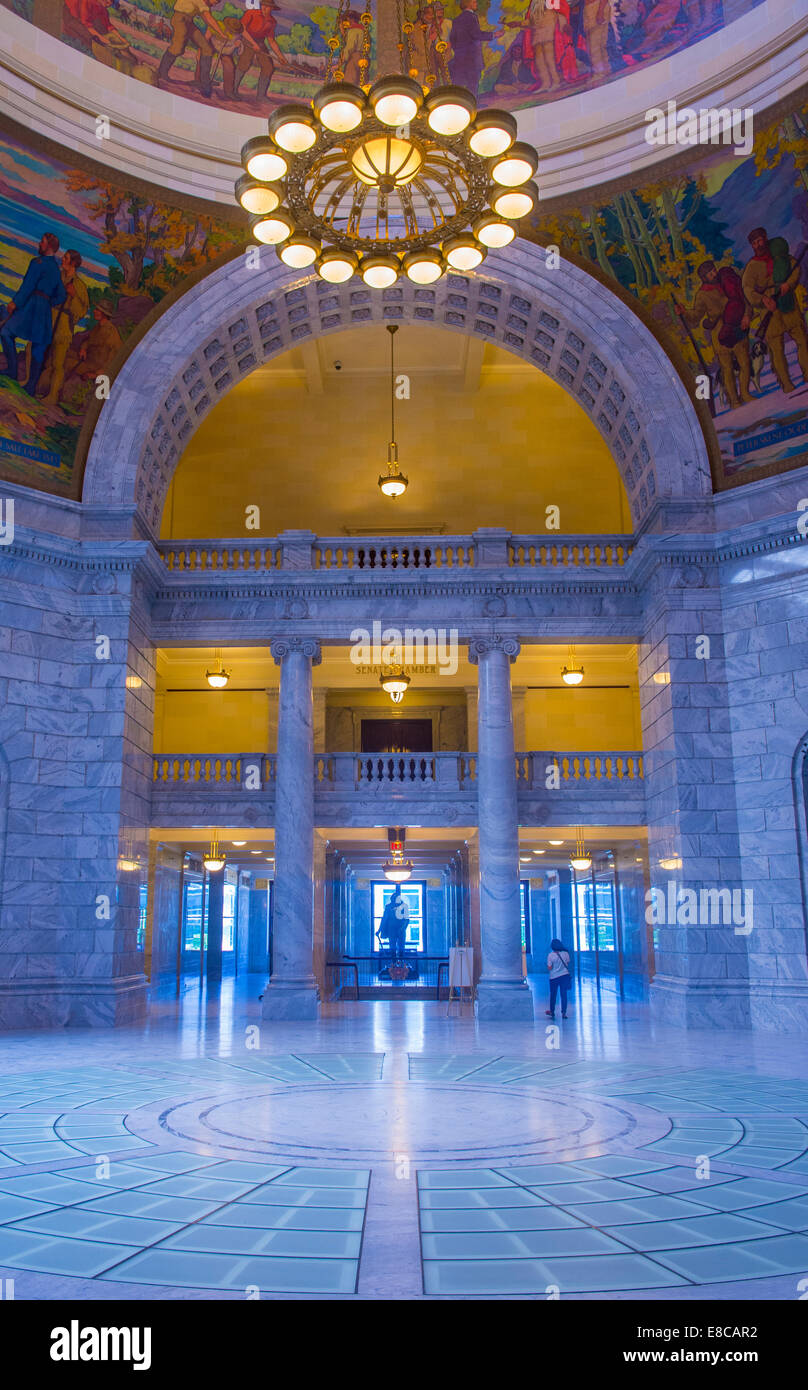 The State Capitol Building interior in Salt Lake City, Utah Stock Photo ...