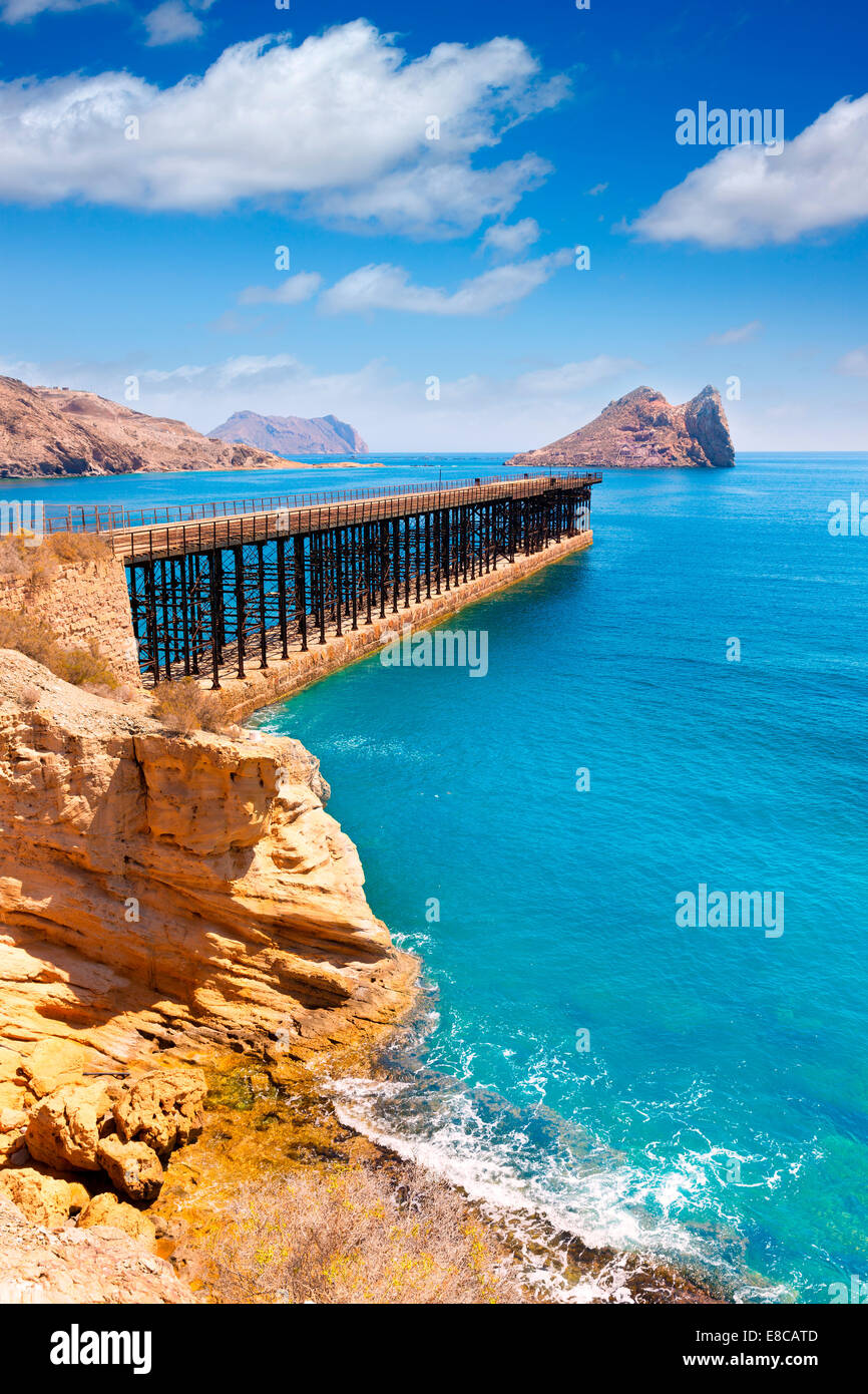 Aguilas Embarcadero del Hornillo pier Murcia in Mediterranean Spain ...