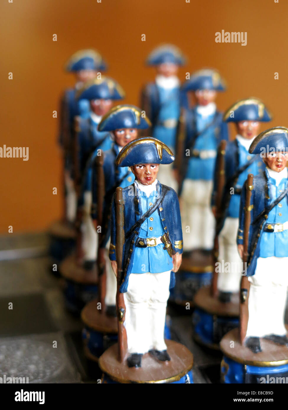 Chess pieces in formation Stock Photo - Alamy