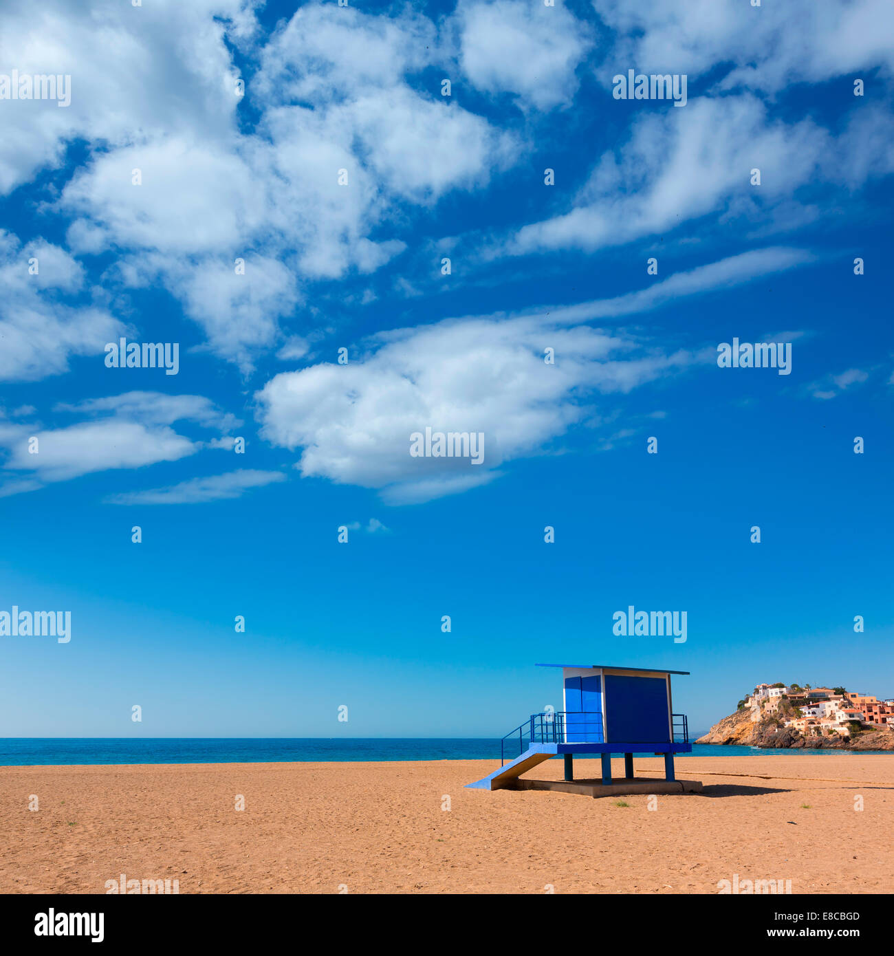 Bolnuevo beach in Mazarr0n Murcia at Mediterranean spain sea Stock ...