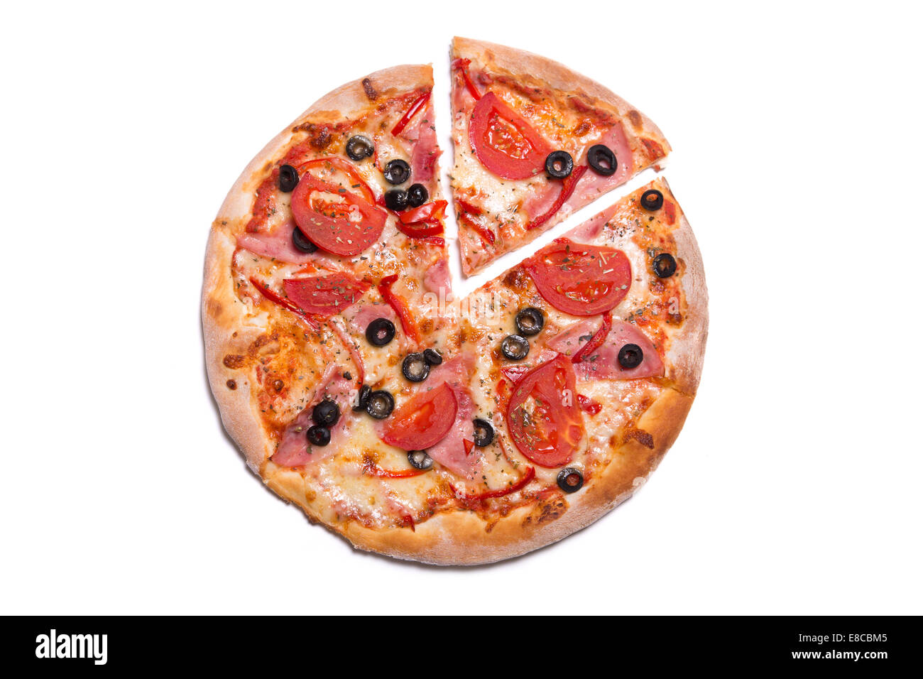 Whole pizza slice removed hi-res stock photography and images - Alamy