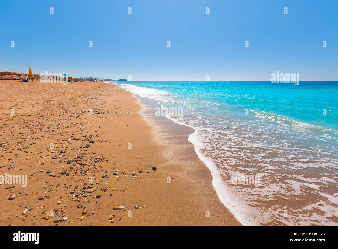 Bolnuevo beach in Mazarron Murcia at Mediterranean spain sea Stock ...