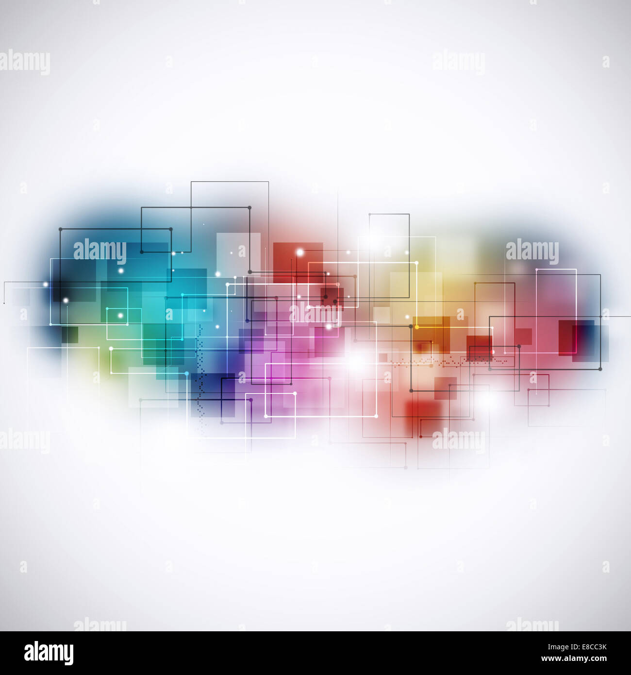 abstract technology and business communications multicolor background ...