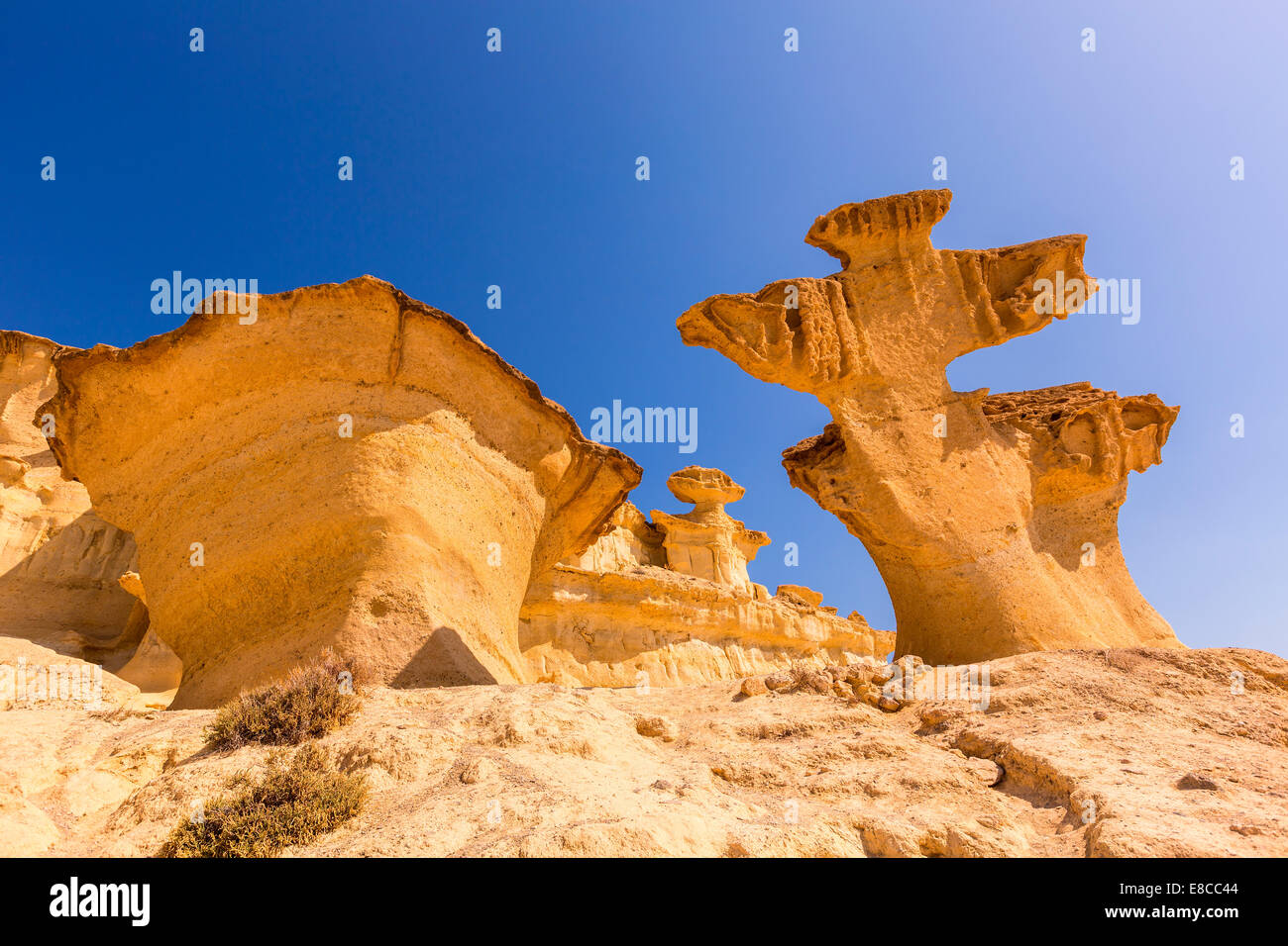 Bolnuevo Mazarron eroded sandstones in Murcia spain Stock Photo - Alamy