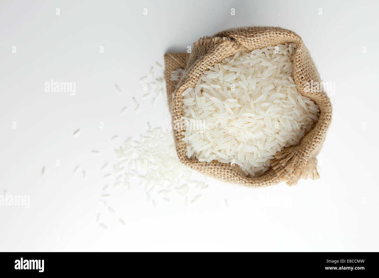 Raw rice sack isolated on hi-res stock photography and images - Alamy