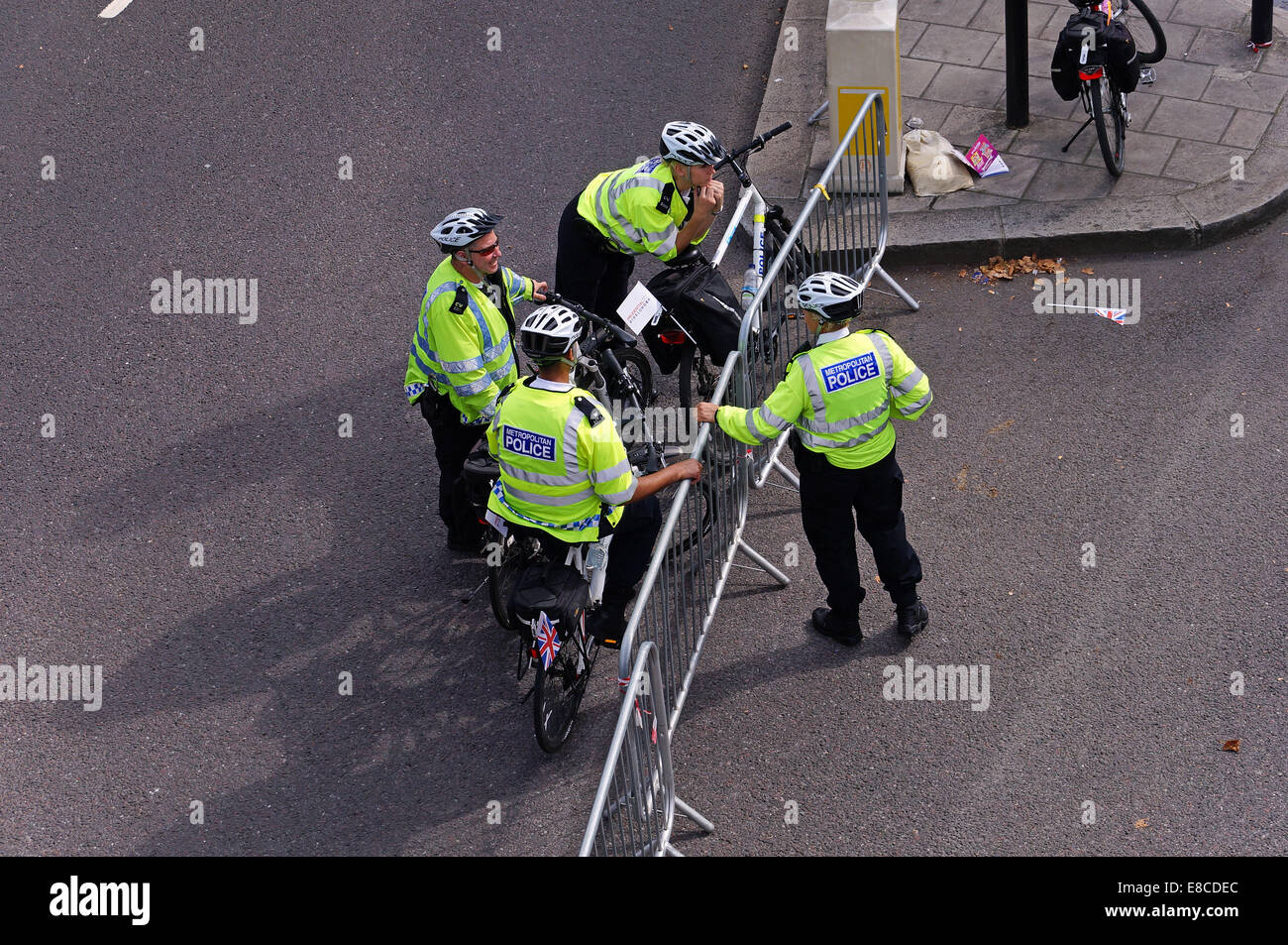 Metropolitan Police Cycle Officers on Patrol, London, UK Stock Photo ...