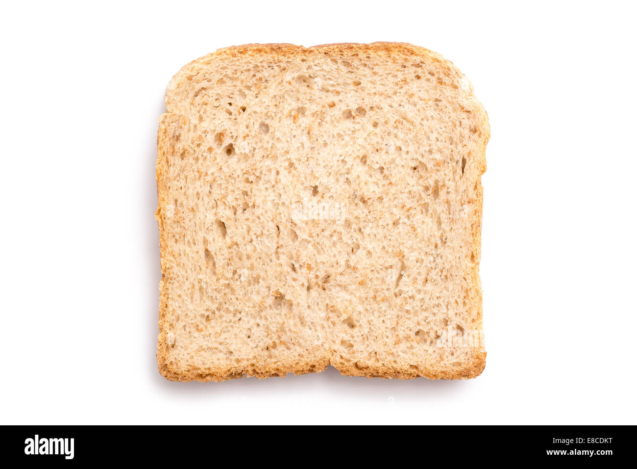 Bread Slice Isolated On White Stock Photo - Alamy