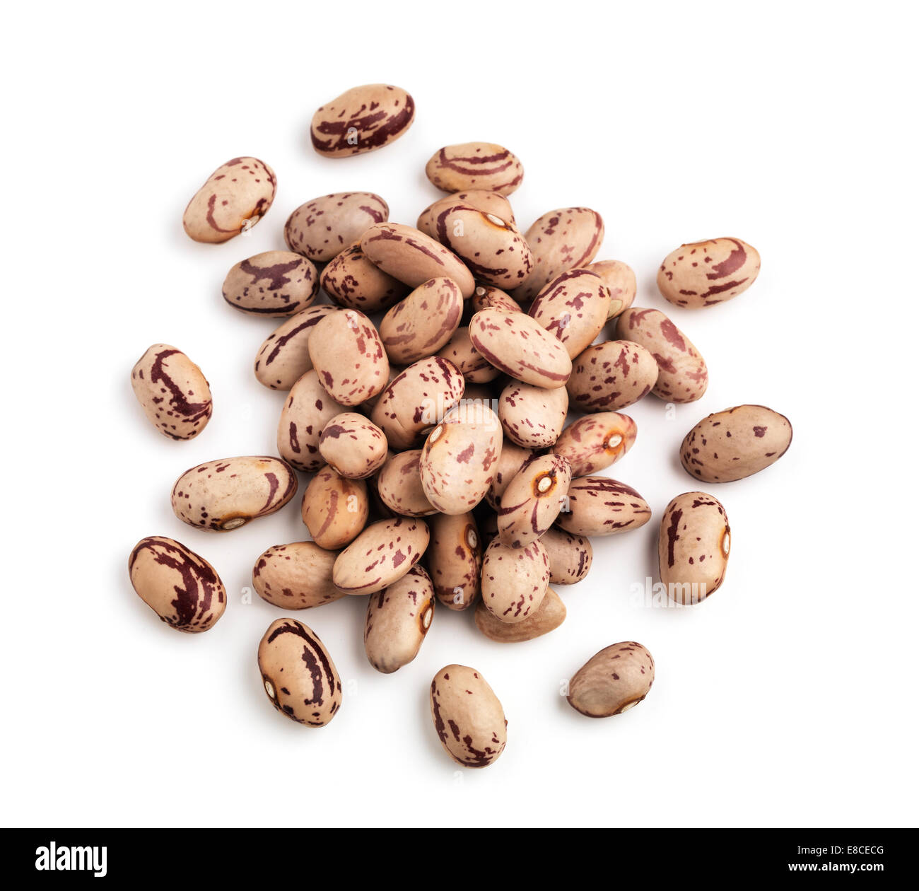 Barlotti Beans Isolated Stock Photo - Alamy