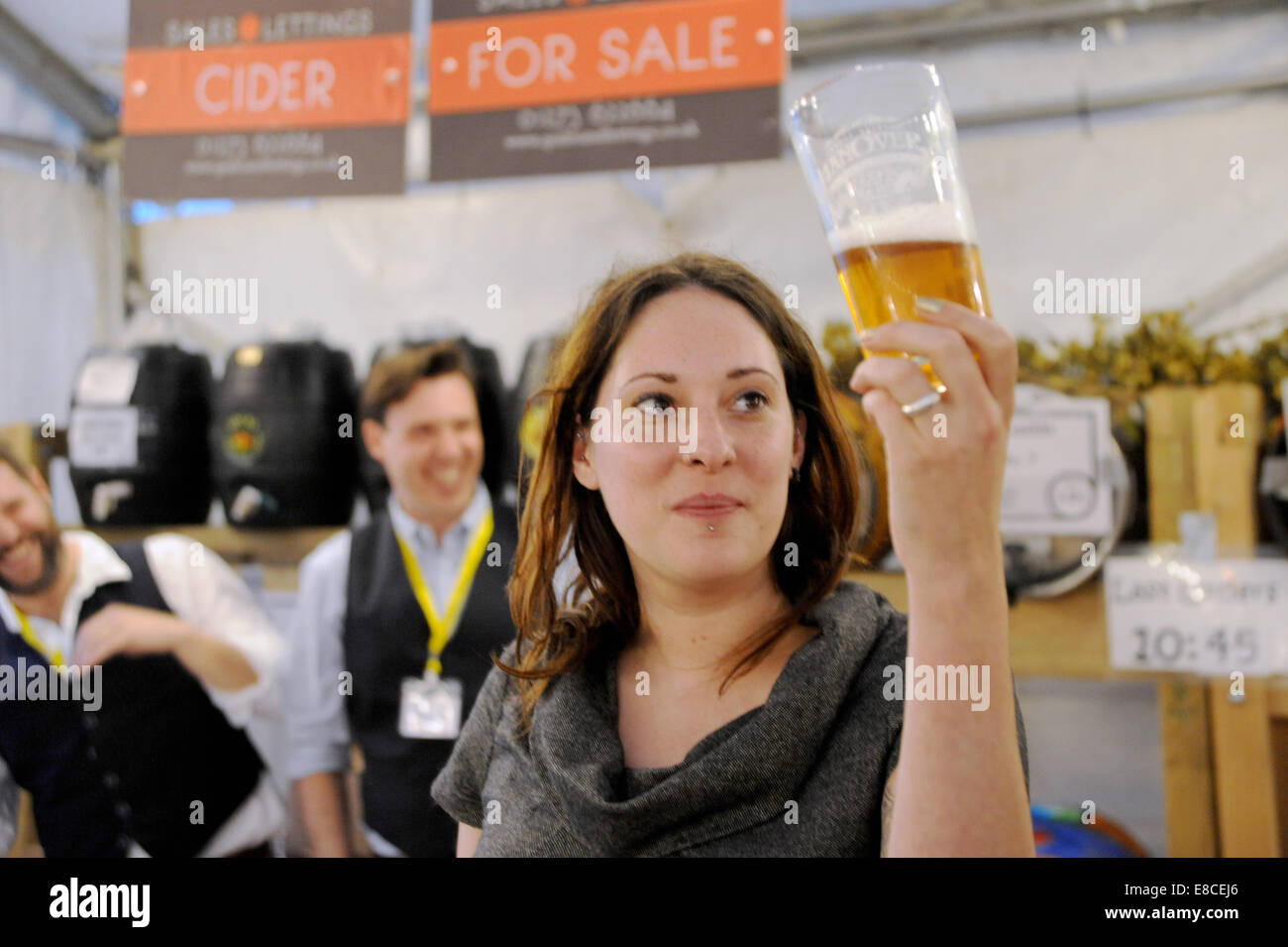 Brighton Sussex UK 3 October 2014 - Curator of Beers Maria Barney at ...