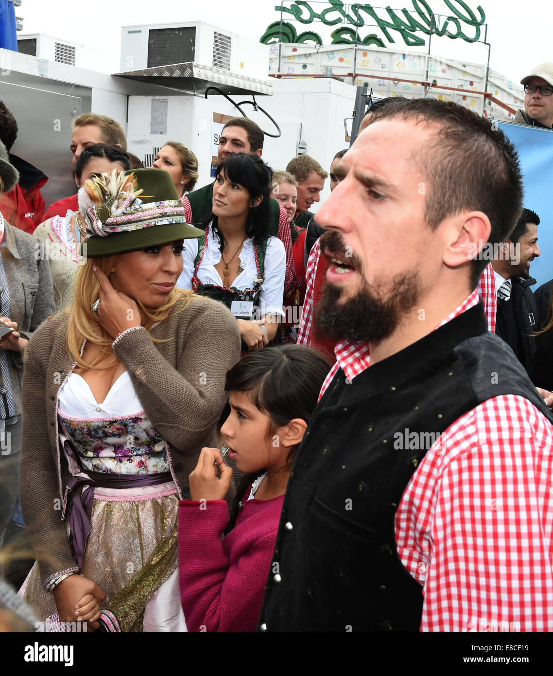 Munich, Germany. 05th Oct, 2014. FC Bayern Muenchen player Frank Ribery ...