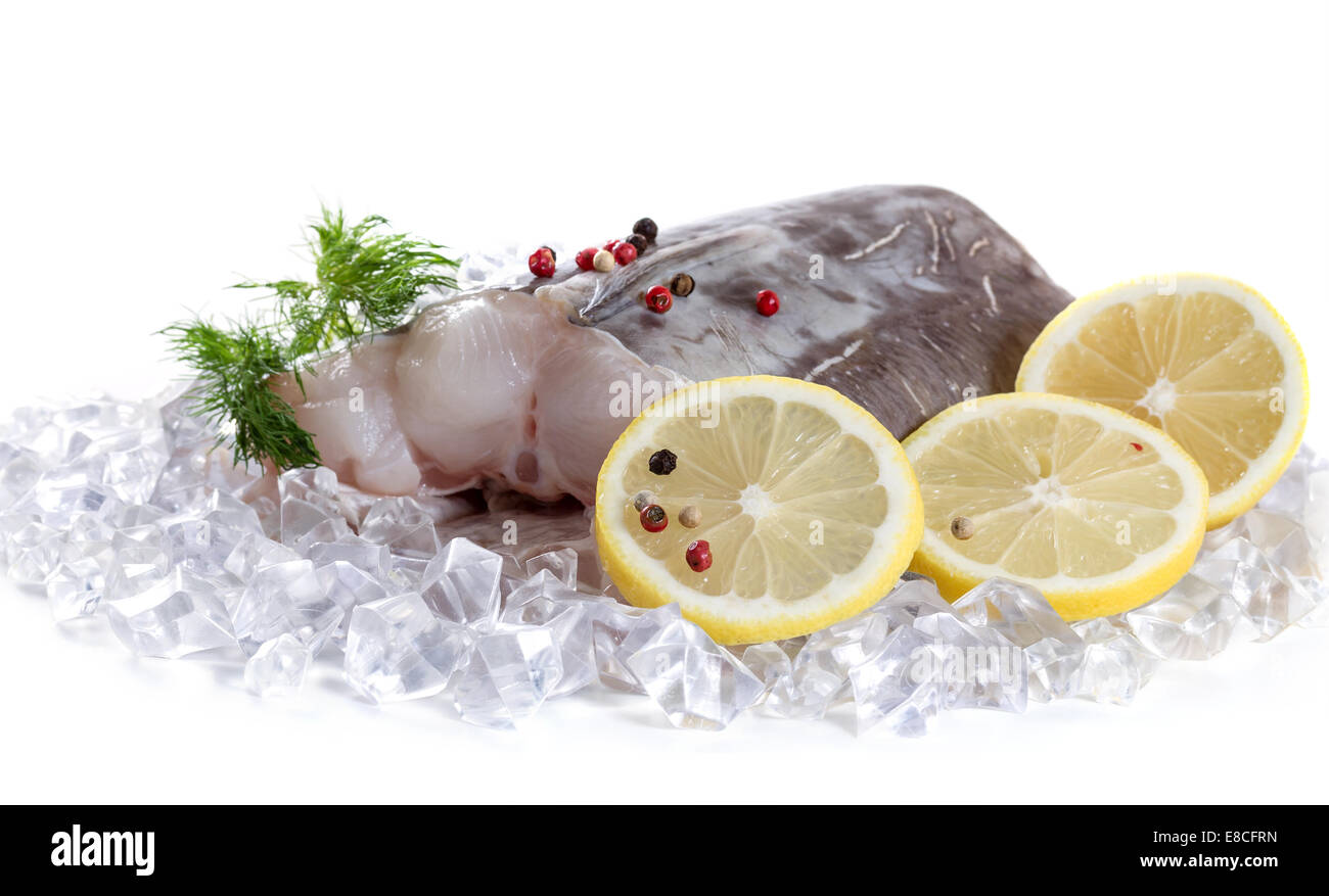 Eel fillet with spices. Isolate on white background Stock Photo - Alamy