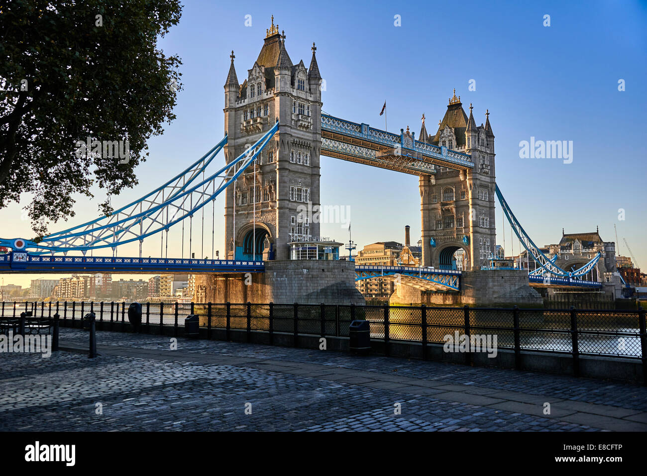 Tower Bridge (built 1886–1894) is a combined bascule and suspension ...