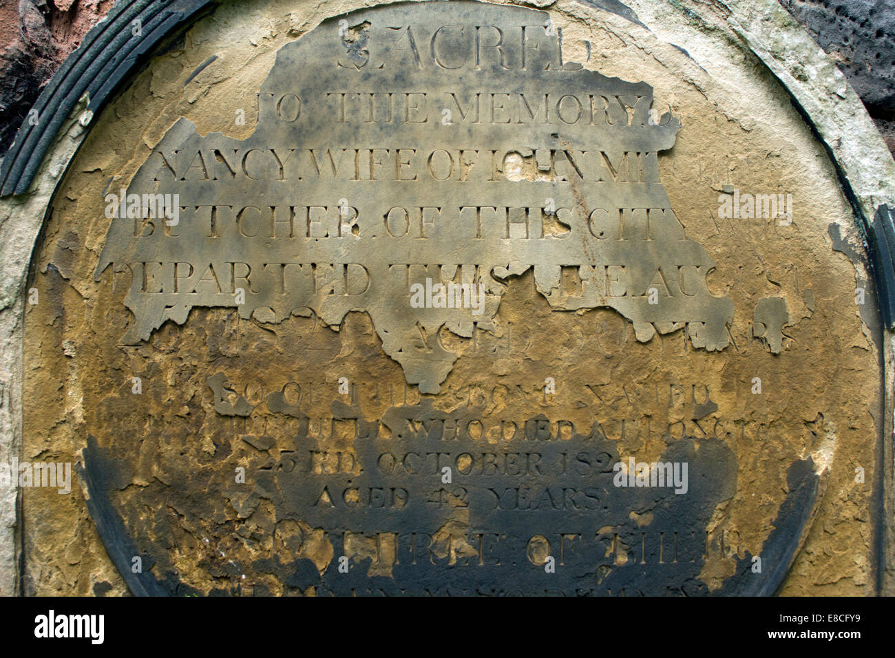 Old Gravestone Inscription High Resolution Stock Photography and Images ...