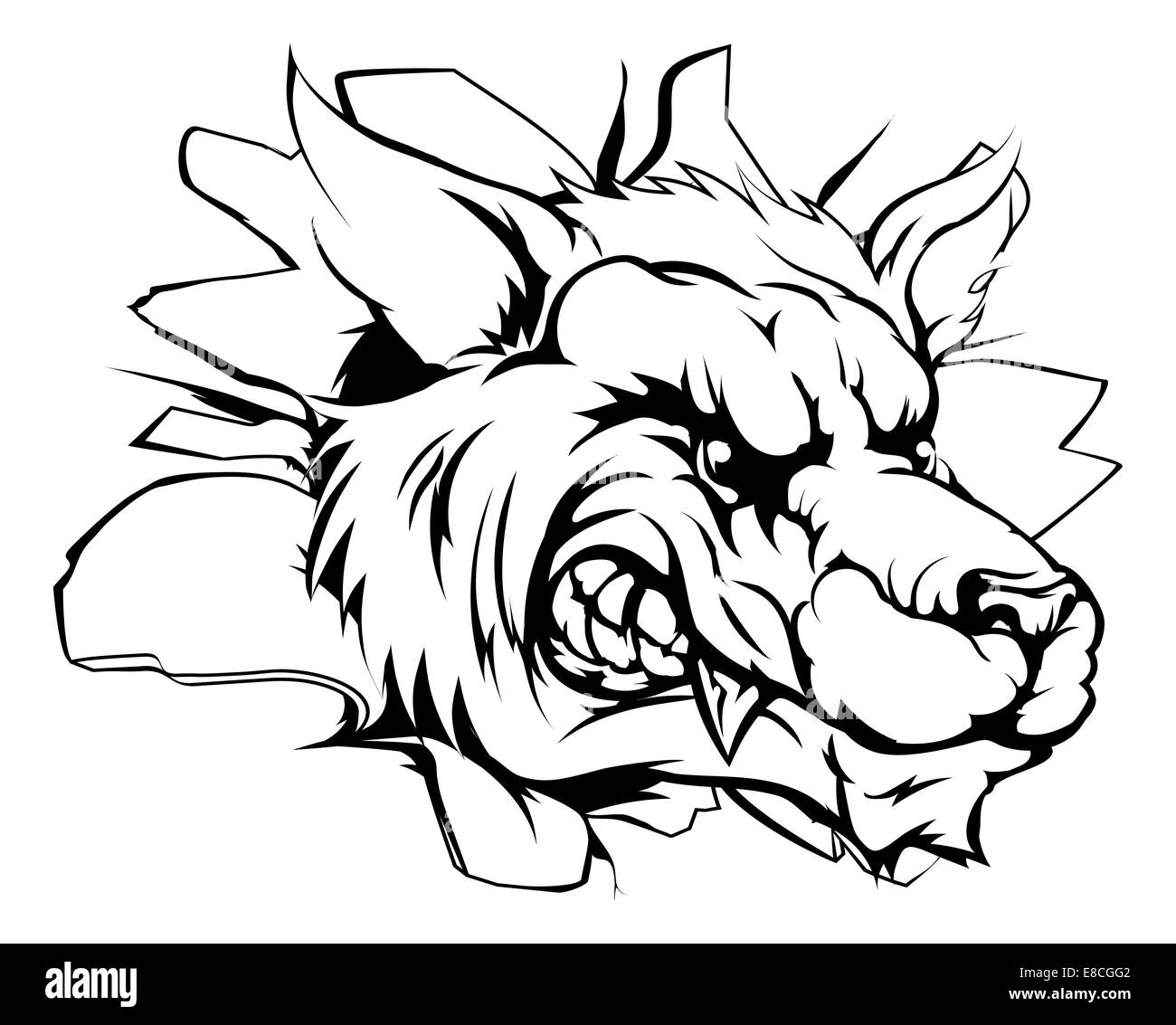 Breaking Through Paper Drawing