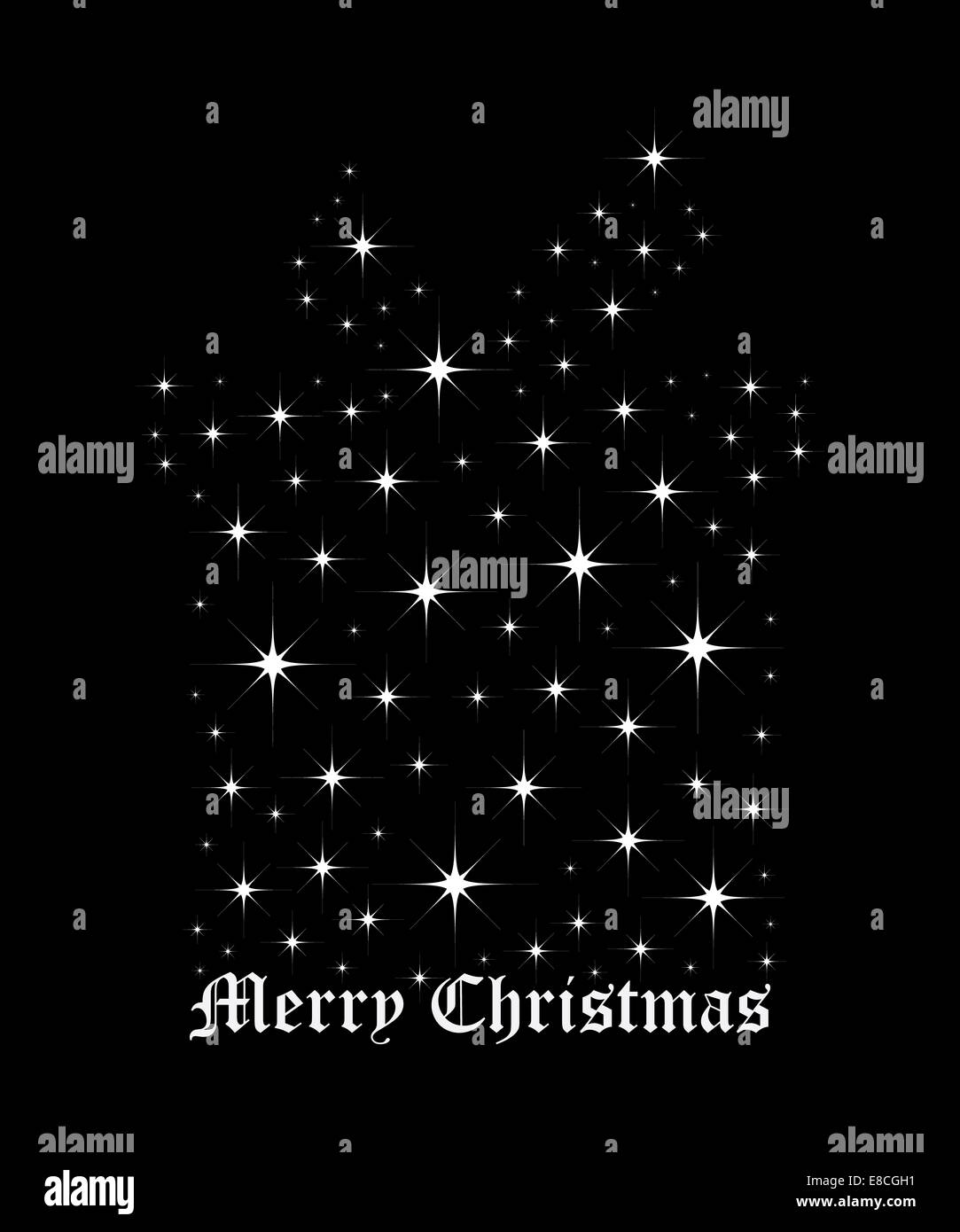 Christmas gift present in Black and White Stock Photos & Images - Alamy
