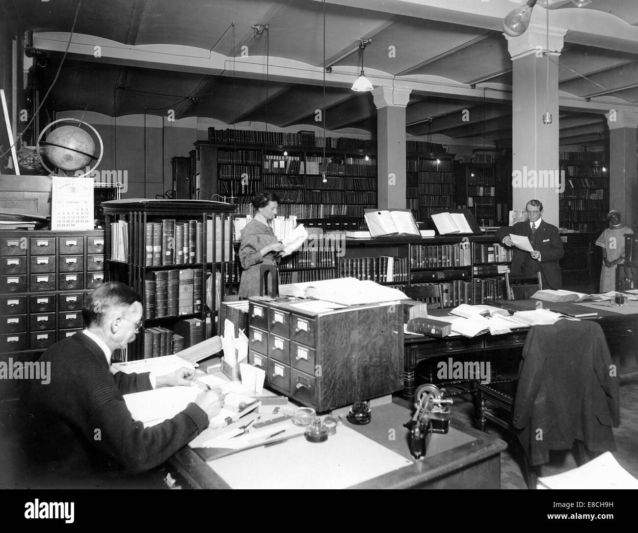 This historic photograph from 1917 shows the U.S. Geological Survey ...