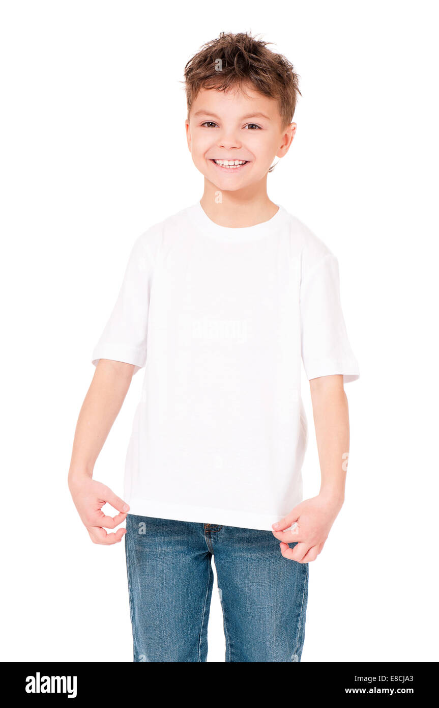 Boy t shirt Cut Out Stock Images & Pictures - Alamy